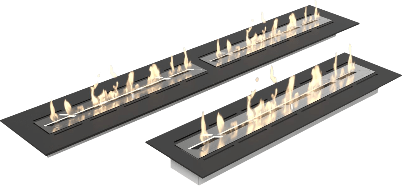 Ethanol fireplace Decoflame Baseplate with manual burner ★ Artflame.com